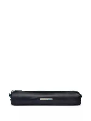 PIQUADRO Leather Pencil Case - Blue