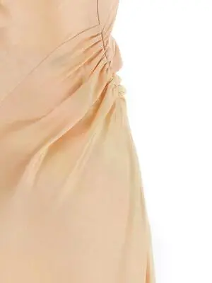 Victoria Beckham Twist-detail Asymmetric Dress - Neutrals