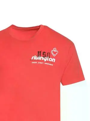 RRR123 Membership Uso Logo-graphic T-shirt - Red