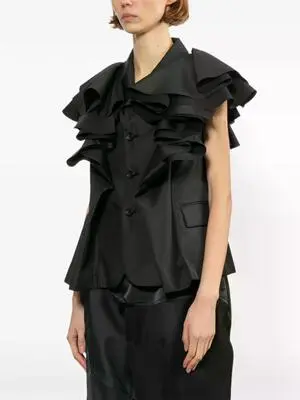 Comme Des Garçons Ruffled Coat