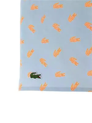 Lacoste Crocodile-print Swim Shorts - Blue