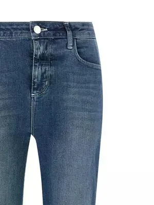 L'Agence Flared Stone-washed Jeans