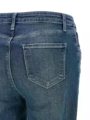 L'Agence Flared Stone-washed Jeans