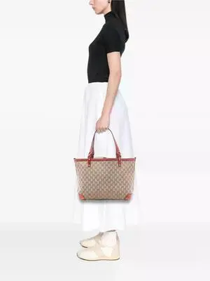 Gucci Medium Gg Canvas Craft Tote Bag