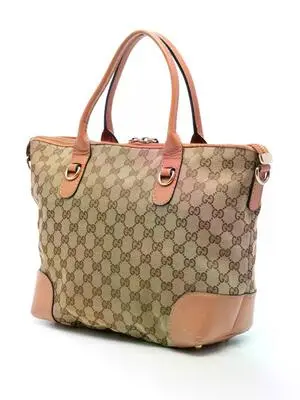 Gucci Gg Canvas Heart Bit Satchel - Neutrals
