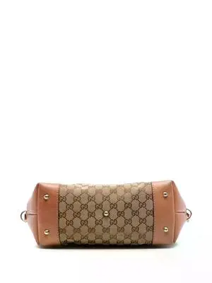 Gucci Gg Canvas Heart Bit Satchel - Neutrals