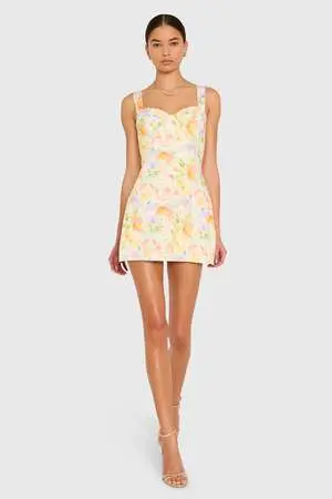 Amanda Uprichard Soho Floral Print Romper - Folklore Print