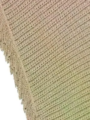 SIMONA CORSELLINI Metallic-effect Open-knit Scarf