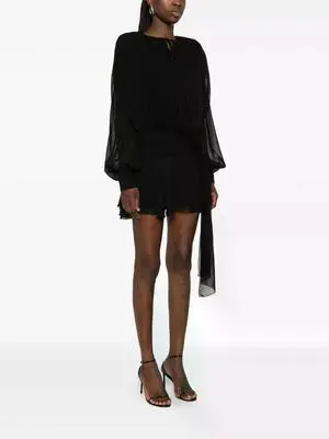 Giuseppe Di Morabito Long-sleeves Mini Dress - Black
