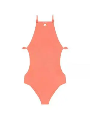 COURREGES Cut-Out One-Piece Swimsuit Orange