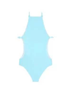 COURREGES Cut-out Swimsuit - Blue