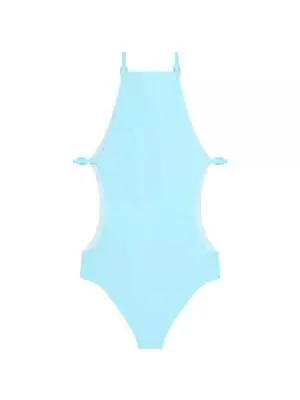 COURREGES Cut-out Swimsuit - Blue