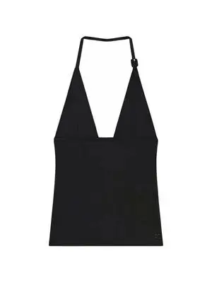 COURREGES Bikini-style Jersey Top - Black