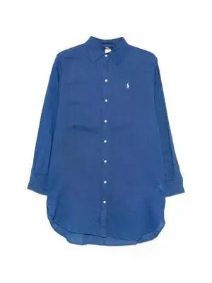 Polo Ralph Lauren Polo Pony Boyfriend Shirt - Blue