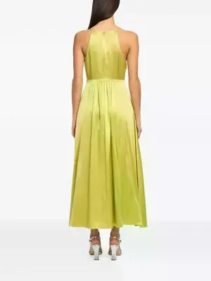 Cinq À Sept V-neck Pleated Dress - Green
