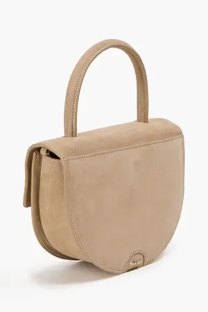 Simkhai Suede Crossbody Bag - Beige