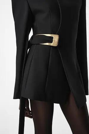 Revolve Sonya Tailored Jacket With Buckle Detail