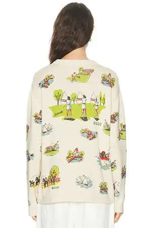 BODE Embellished Wool Cotton Cardigan