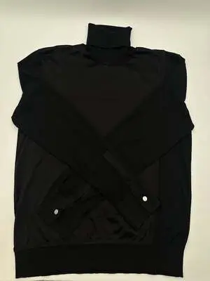 DECADRE Turtleneck Wool And Silk Sweater