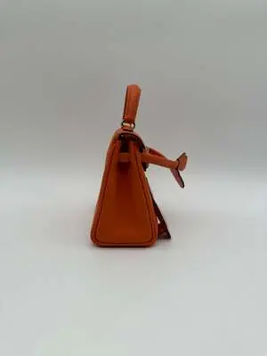 Hermès Kelly Swift Palladium Hardware - Orange