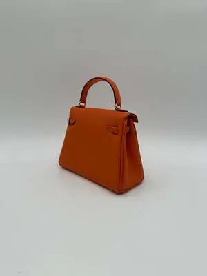 Hermès Kelly Swift Palladium Hardware - Orange