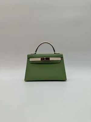 Hermès Mini Kelly Chevre Leather With Palladium Hardware - Multi