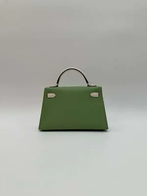 Hermès Mini Kelly Chevre Leather With Palladium Hardware - Multi