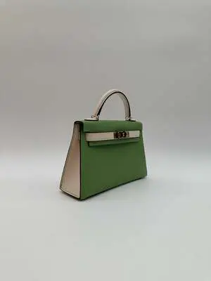 Hermès Mini Kelly Chevre Leather With Palladium Hardware - Multi