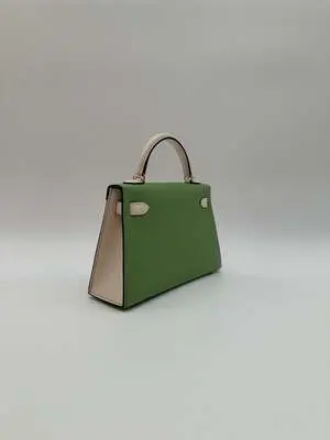 Hermès Mini Kelly Chevre Leather With Palladium Hardware - Multi
