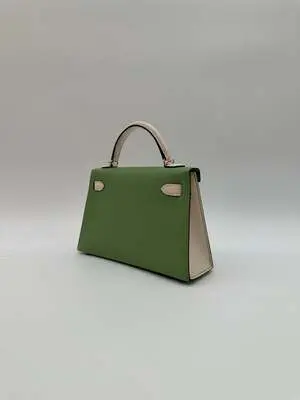 Hermès Mini Kelly Chevre Leather With Palladium Hardware - Multi