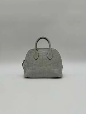 Hermès Bolide In Matte Alligator With Gold Hardware