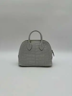 Hermès Bolide In Matte Alligator With Gold Hardware