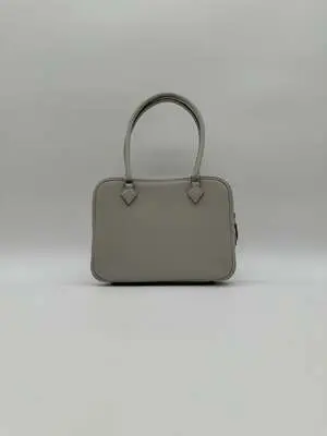 Hermès Plume Chevre Gris Perle