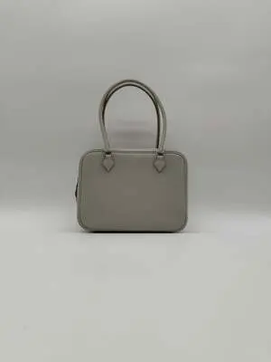 Hermès Plume Chevre Gris Perle