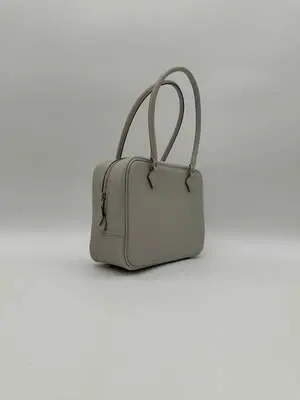 Hermès Plume Chevre Gris Perle