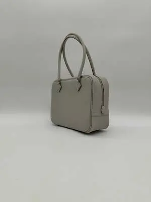 Hermès Plume Chevre Gris Perle