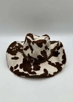 Miu Miu Printed Leather Cowboy Hat - Multi