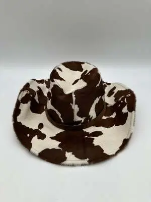 Miu Miu Printed Leather Cowboy Hat - Multi