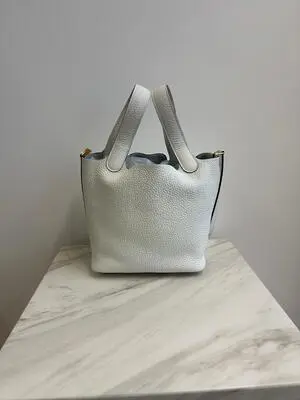 Hermès Picotin - White