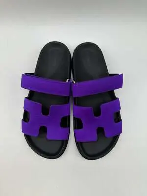 Hermès Satin Chypre Sandal - Purple