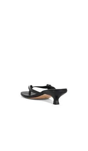 COACH Tea Rose Thong Kitten Heel Sandals
