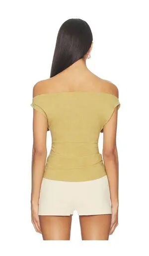 Free People Off-the-shoulder Tapered Waist Top