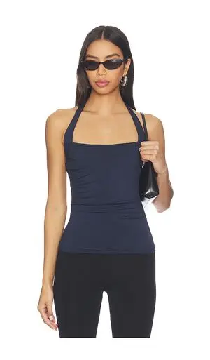GEEL X Isabelle Halter Top - Navy