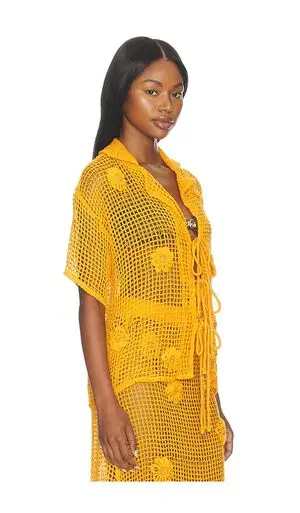 MAAJI Golden Blossom Amarantta Shirt