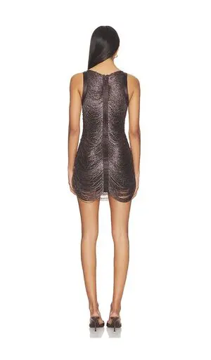 Cult Gaia Madison Beaded Jersey Mini Dress