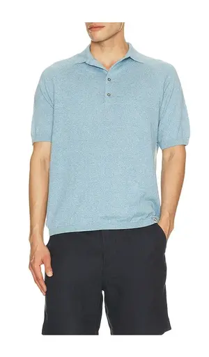 PEREGRINE Jones Polo In Baby Blue - Ocean