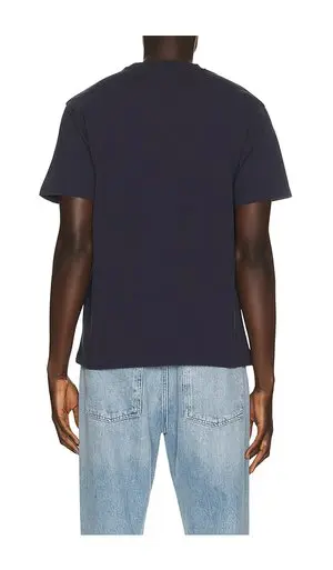 EDMMOND STUDIOS Duck Patch Tee In Navy - Plain Navy