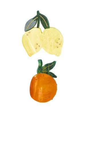 FRASIER STERLING Lemon Hair Clip Set