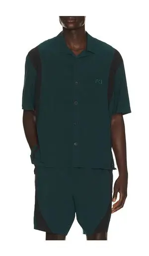 Y3 Shirt In Dark Green - Aurivy