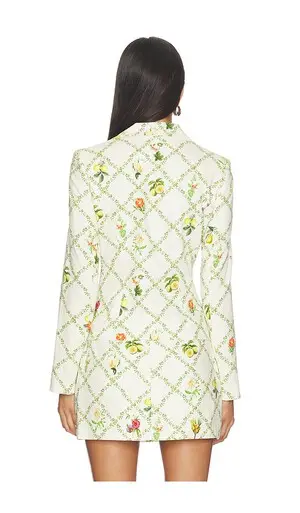 Amanda Uprichard Alana Jacket - Trellis Print